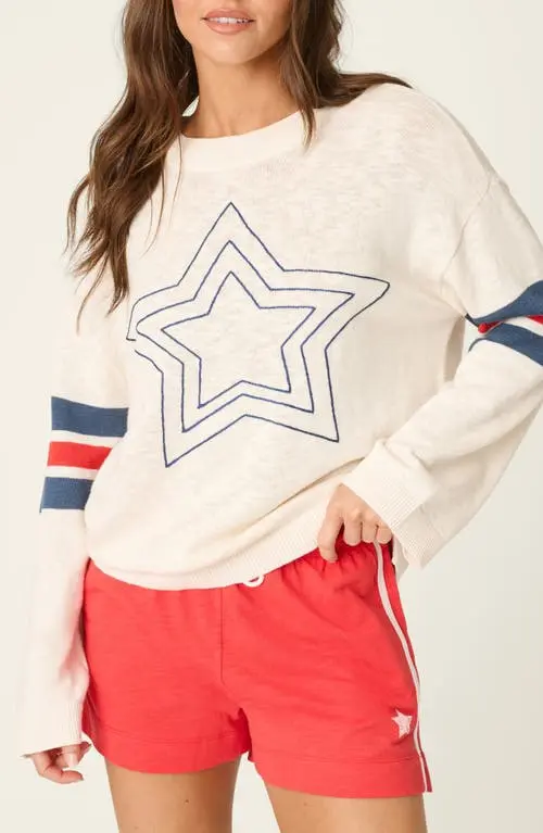 PJ Salvage Star Spangled Sweater