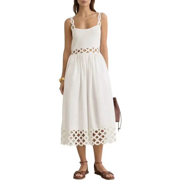 REISS Rita Midi Dress - Ivory