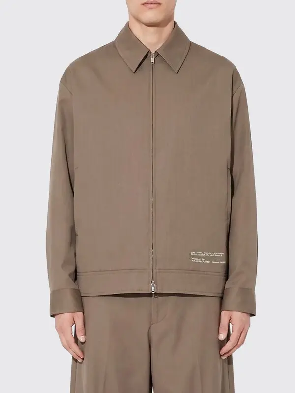 GOLDEN GOOSE Wool & Cotton Blend Shirt Jacket - Brown
