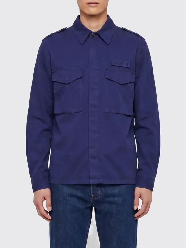 Aspesi Cotton Shirt - Gnawed Blue