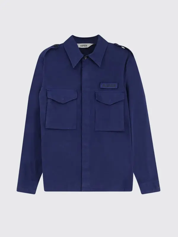 Aspesi Cotton Shirt - Gnawed Blue