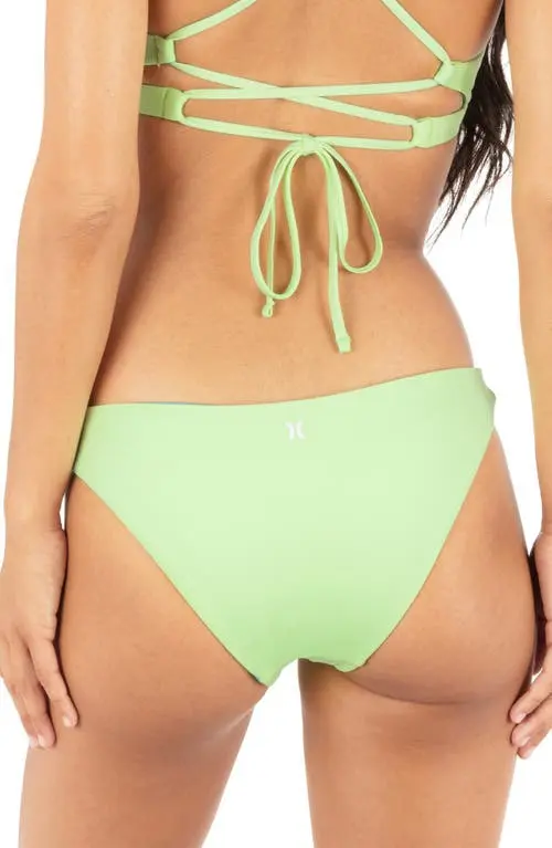 Hurley Reversible Bikini Bottoms - Lime Blue