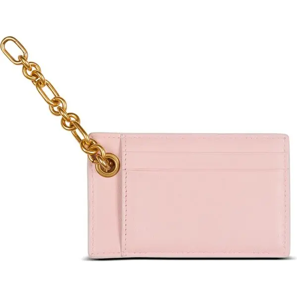 Balmain Smooth Leather Pulse Card Holder - Pink