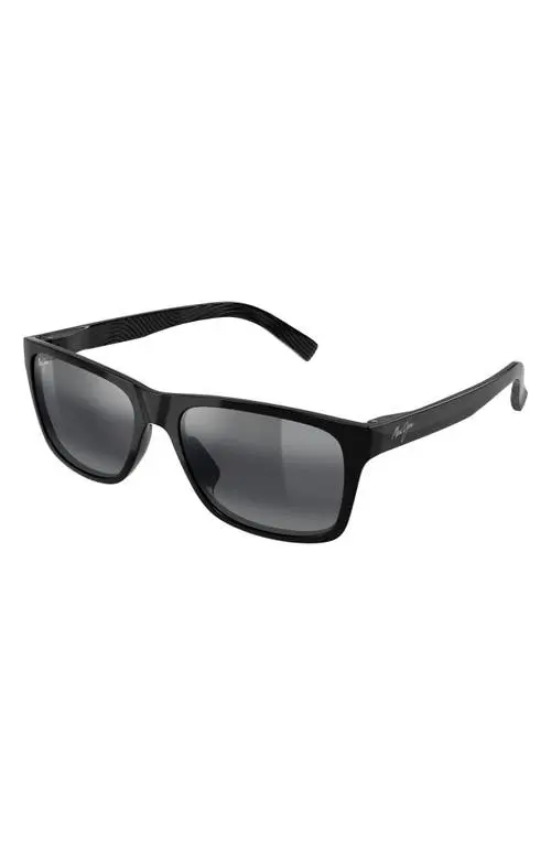 Maui Jim Rectangle Sunglasses - Black
