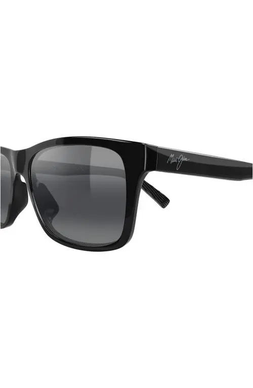 Maui Jim Rectangle Sunglasses - Black
