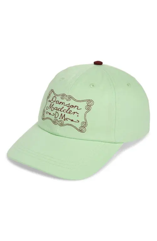 DAMSON MADDER Logo Embroidered Baseball Cap - Mint