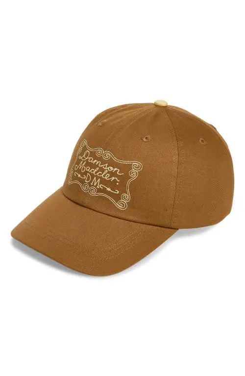 DAMSON MADDER Logo Embroidered Baseball Cap - Toffee