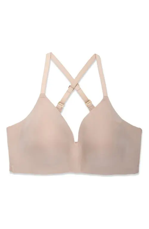 Natori Cloud Comfort Convertible Back Smoothing Wireless Bra - Light Mocha