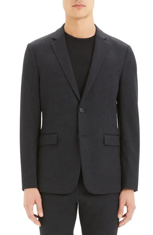 Theory Clinton Marled Ponte Sport Coat - Nocturne Navy
