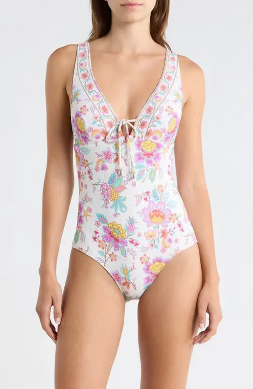 Rip Curl Half Moon Bay One-piece Swimsuit - Bone