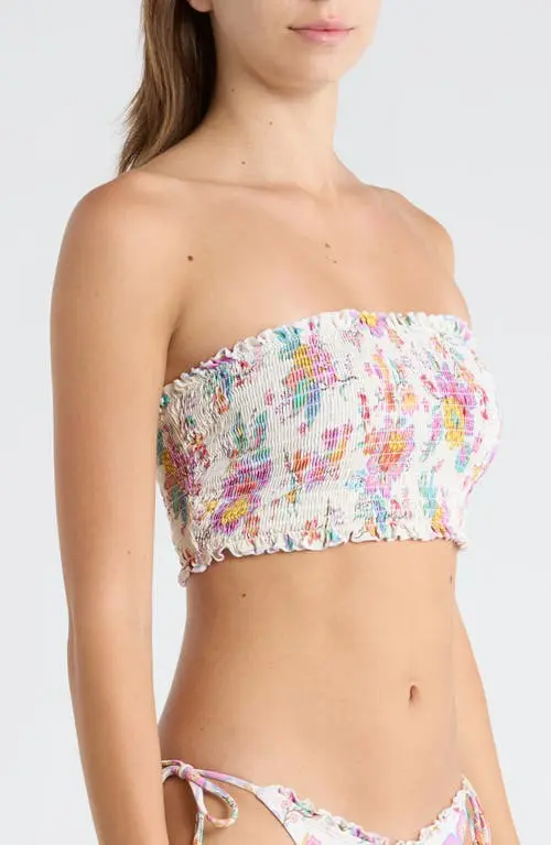 Rip Curl Half Moon Bay Smocked Bandeau Bikini Top