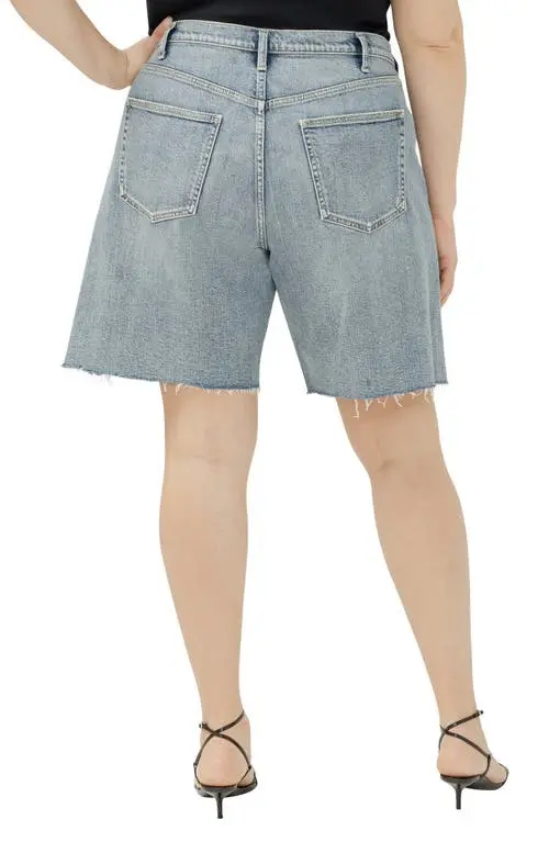 SILVER JEANS CO. Relaxed Fit Bermuda Denim Shorts