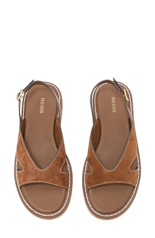 REISS Rhia Espadrille Slingback Sandal
