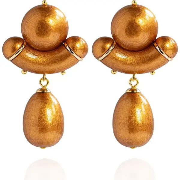 SAULE LABEL Aria Earrings - Molten Copper