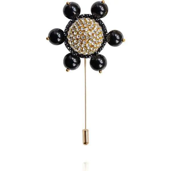 SAULE LABEL Jolie Lapel Pin - Slick Black