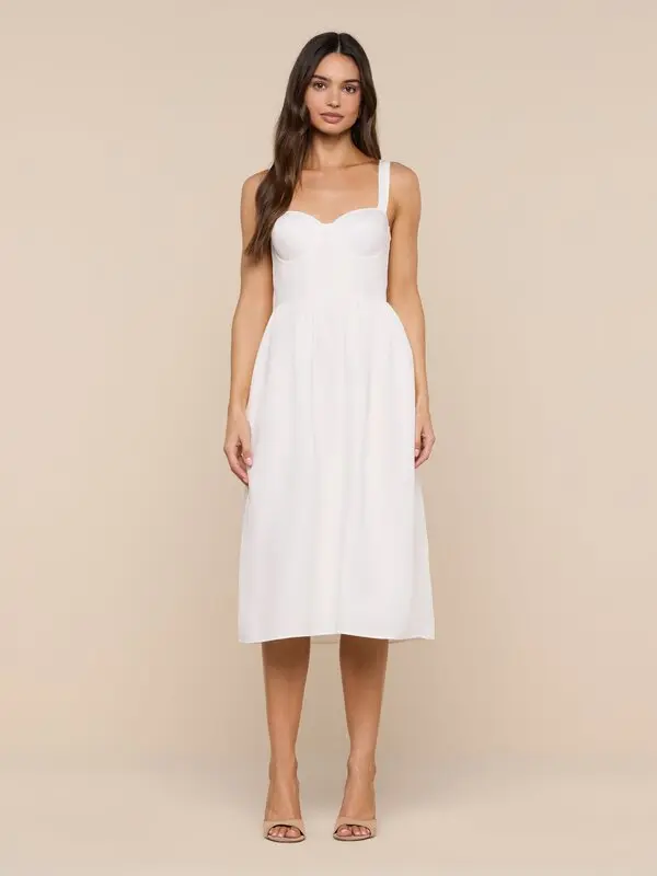 L'Agence Tiani Bustier Dress - Ivory