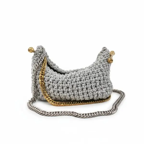 ISKRA The Clasp Small Stella Bag - Silver/grey
