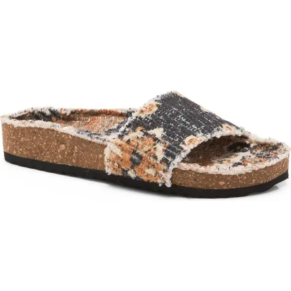 Free People Woven Wonders Slide Sandal - Black Combo