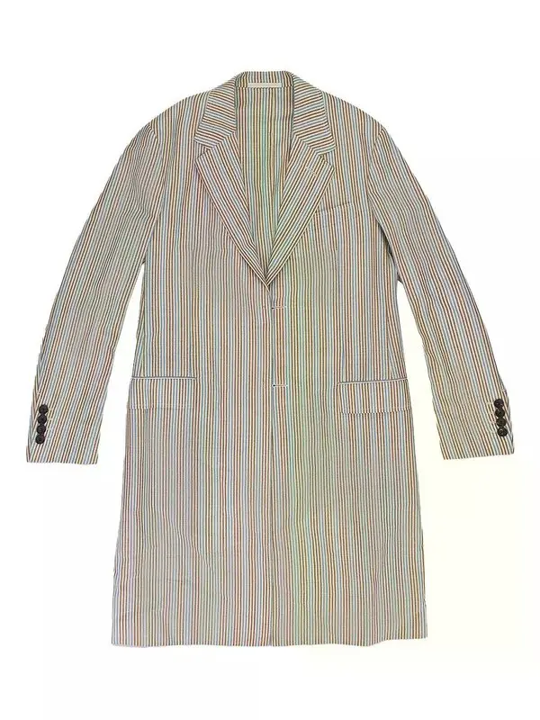 LANVIN Striped Longline Coat