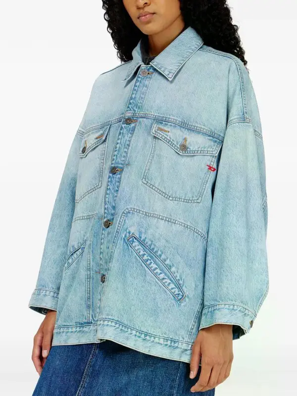 DIESEL® Bartack-stitch Denim Jacket