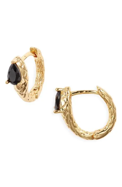 CHILD OF WILD Midnight Viper Huggie Hoop Earrings - Gold