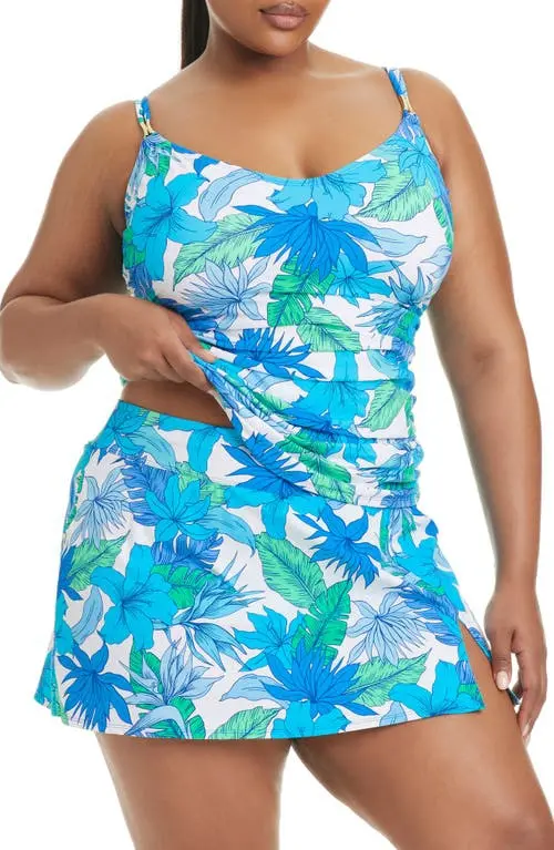BLEU BY ROD BEATTIE Scoop Neck Tankini Top With Hardware Detail - Cool