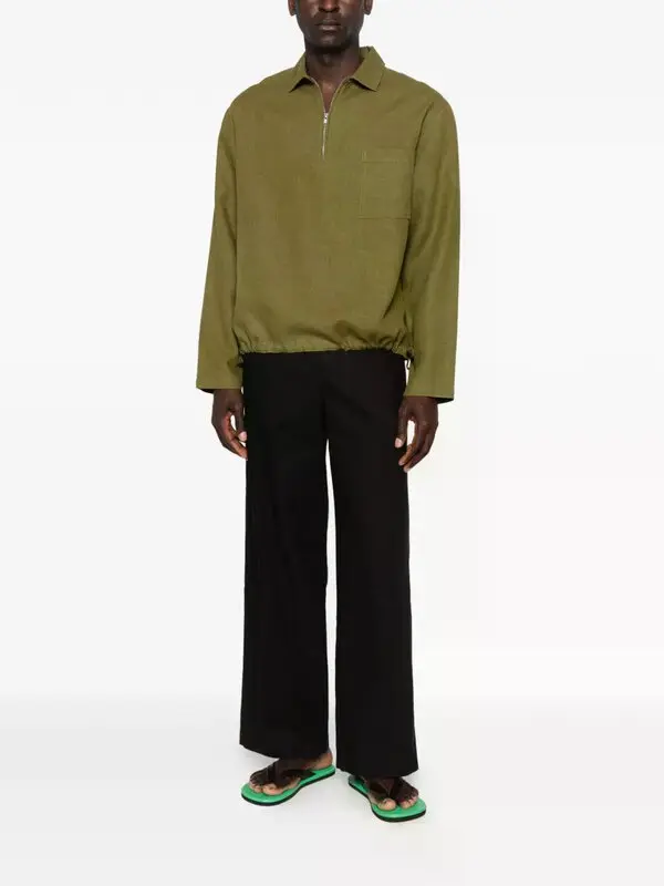 A.p.c. Wide-leg Elasticated Waist Trousers