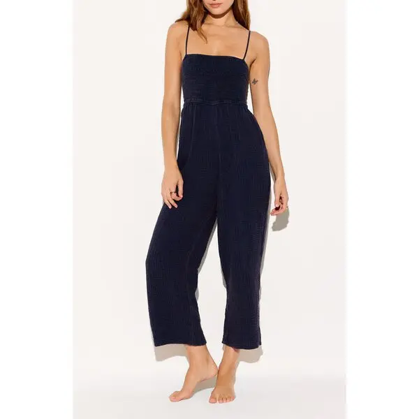 Spiritual Gangster Gisele Cotton Gauze Jumpsuit - Indigo