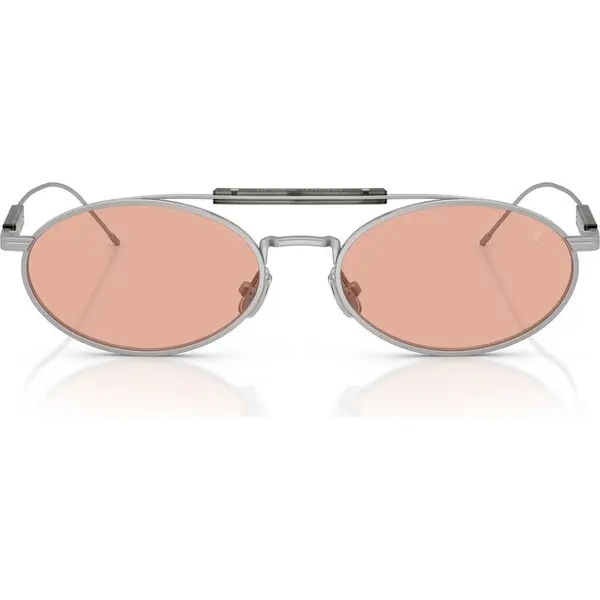 Brunello Cucinelli Round Frame Sunglasses - Silver/chestnut