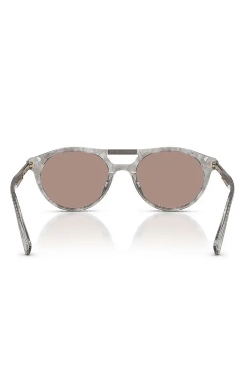 Brunello Cucinelli Oval Sunglasses - Beige