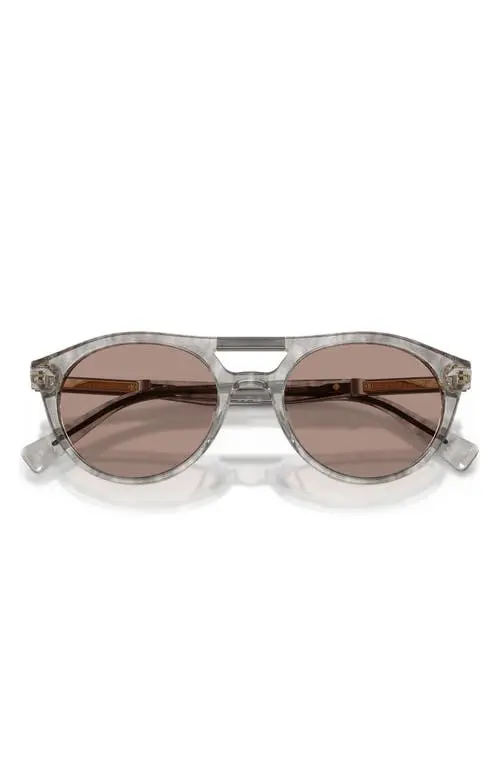 Brunello Cucinelli Oval Sunglasses - Beige