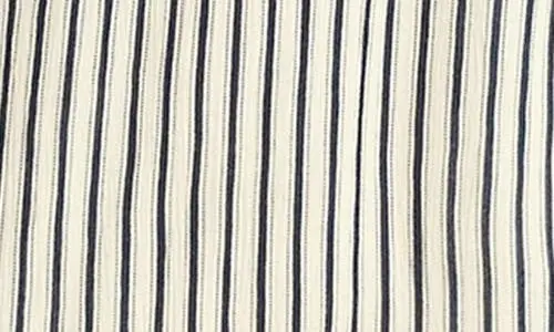 ICHI Stripe Maxi Dress With Open Back