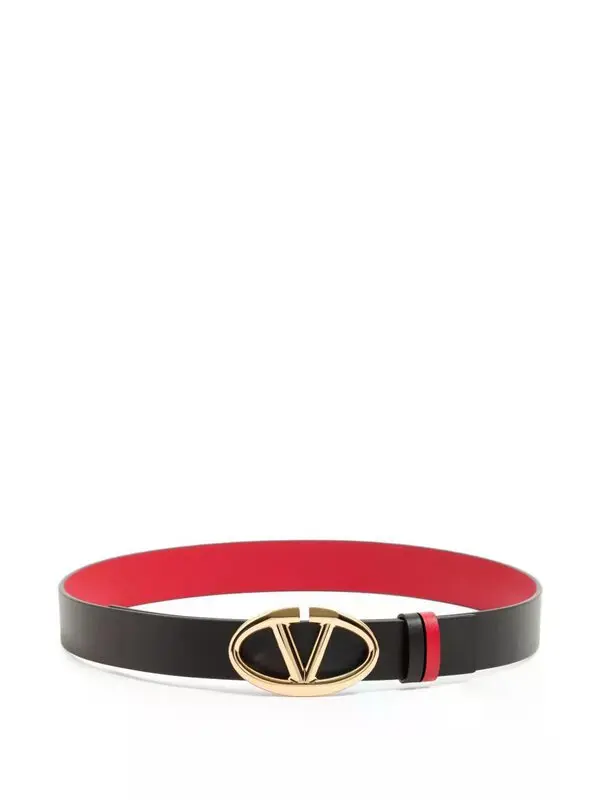 Valentino Garavani Vlogo Signature Belt - Black
