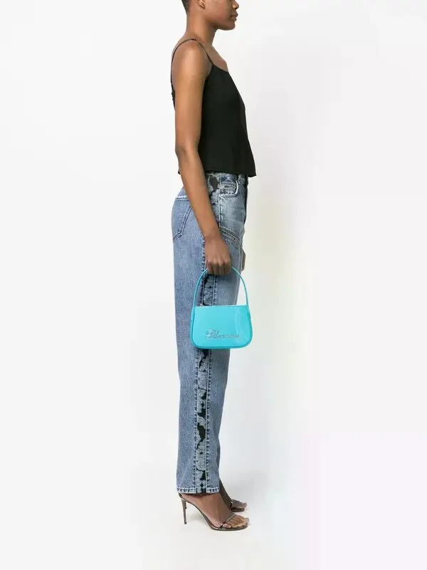 Blumarine Rhinestone Embellished Mini Bag - Blue