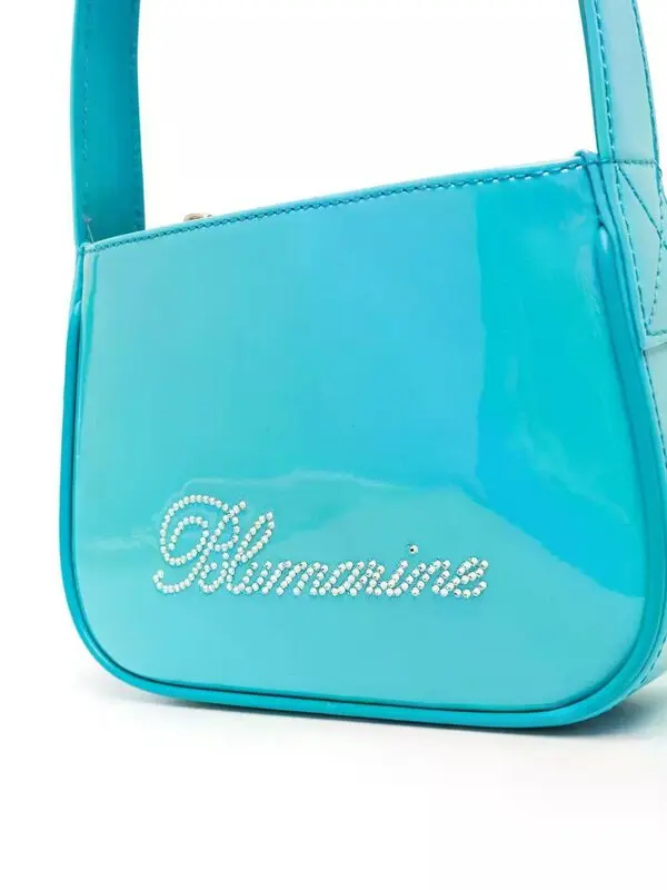 Blumarine Rhinestone Embellished Mini Bag - Blue
