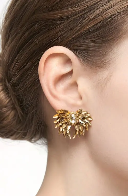 Deepa Gurnani Ottie Earrings - Gold