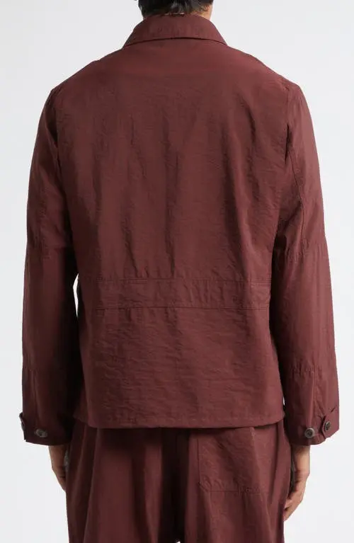 LEMAIRE 3d Pocket Washed Technical Cotton Blend Jacket