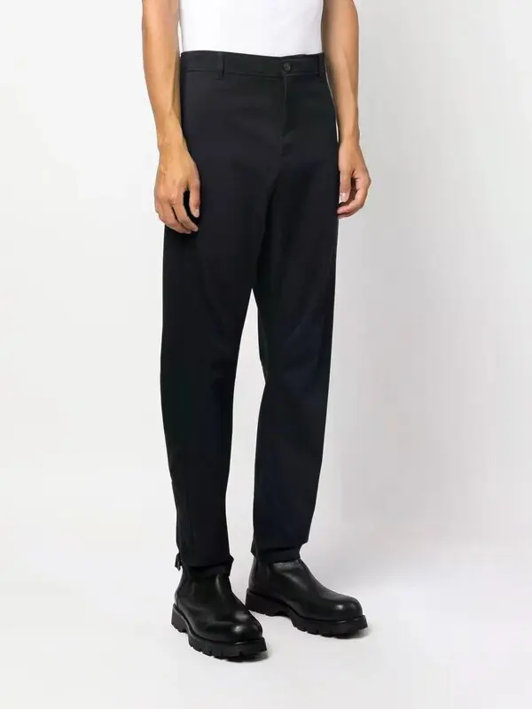 LANVIN Slim-fit Cropped Cotton Trousers