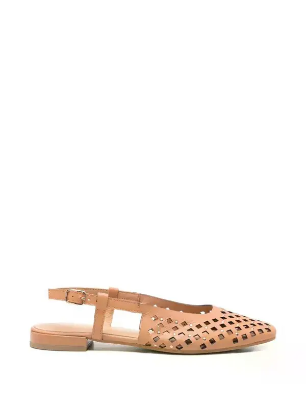 GIOSEPPO Kyaka Laser-cut Studded Slingback Pumps