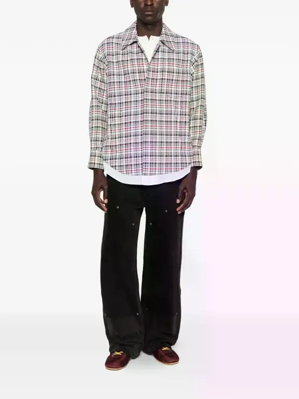 FOUND Rivet Embellished Wide-leg Jeans