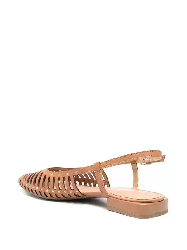 GIOSEPPO Jericho Cage-detail Stud-embellished Slingback Pumps