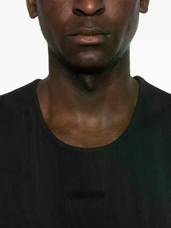 Fear Of God Logo Patch Tank Top - Black