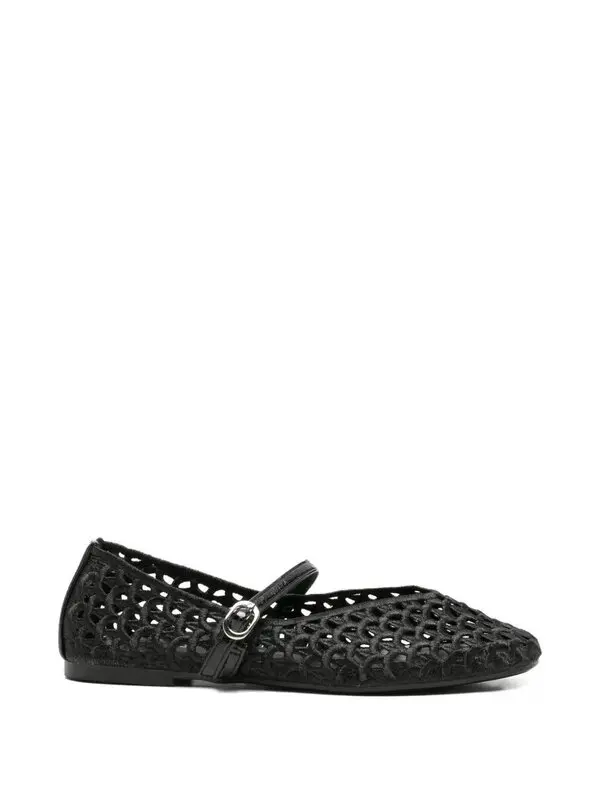 EXÈ Exe Cut-out Buckle-fastening Ballet Flats
