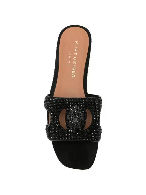 Kurt Geiger Crystal-embellished Eagle Head Sandals