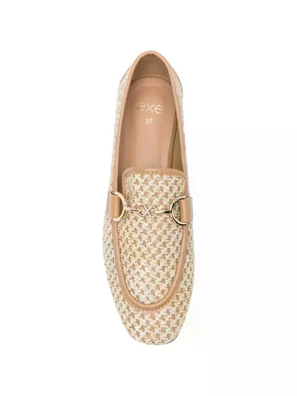 EXÈ Woven Horsebit Ballet Flats