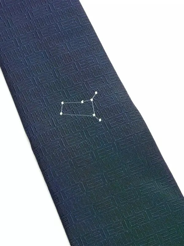 ELIOS Gemini Zodiac Embroidered Neck Tie
