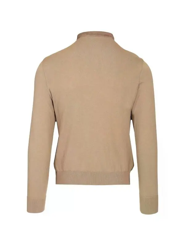 AL DUCA D’AOSTA 1902 Suede And Knit Zip-up Jacket