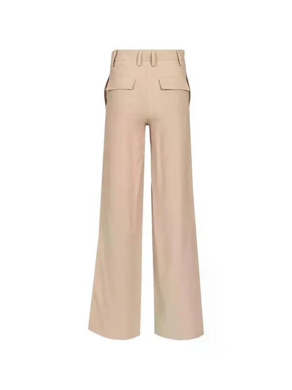 AL DUCA D’AOSTA 1902 Beige Twill Wide-leg Trousers