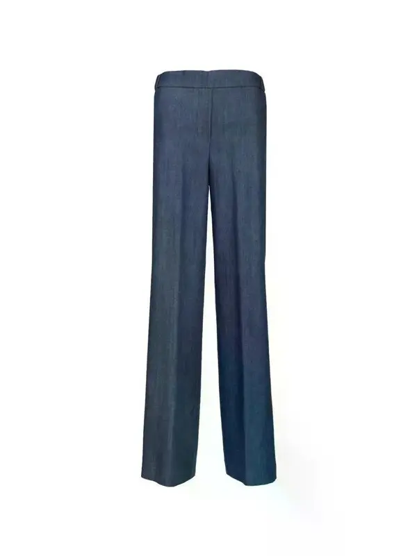 AL DUCA D’AOSTA 1902 Chambray Wide-leg Trousers - Blue