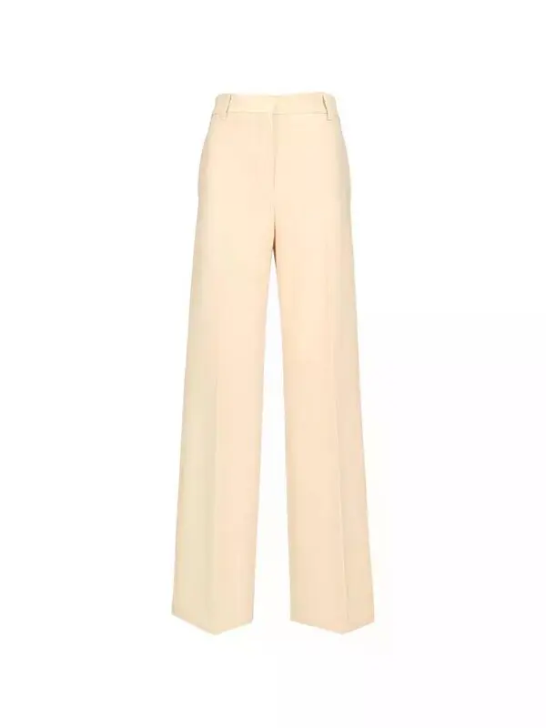 AL DUCA D’AOSTA 1902 Cream Stretch-cady Wide-leg Trousers